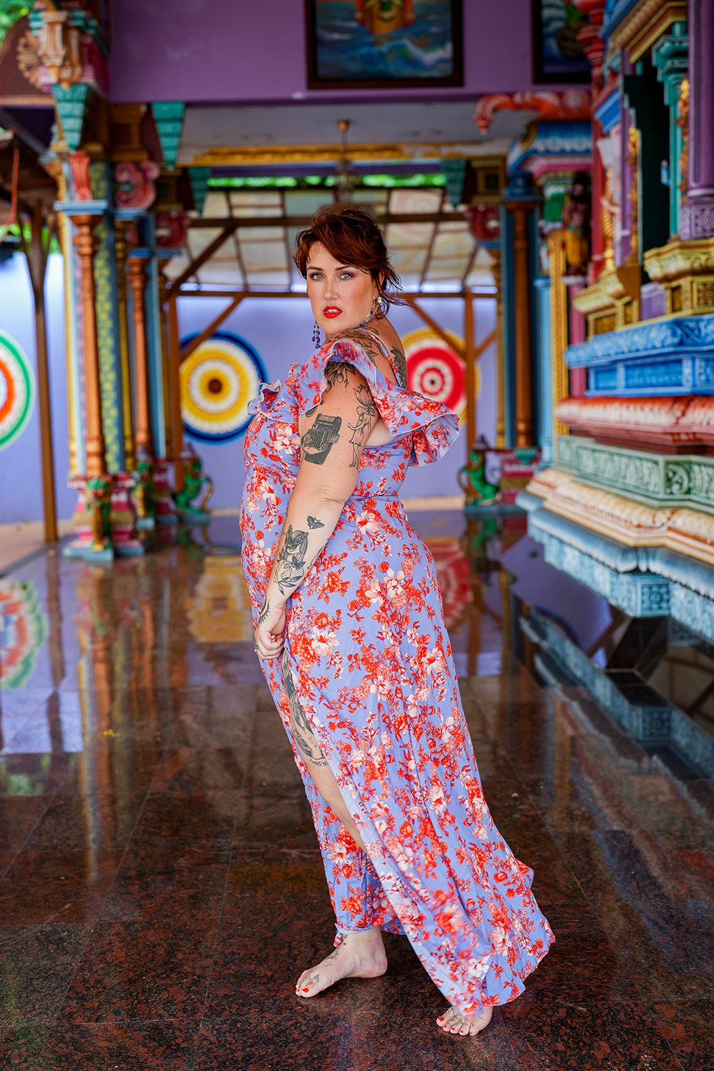 Mackenzie Dress - Sunset Prism – Jinx the Label